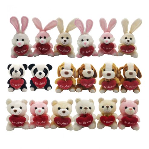 Animales Chicos con corazón 18 cm - Olis Place Peluches