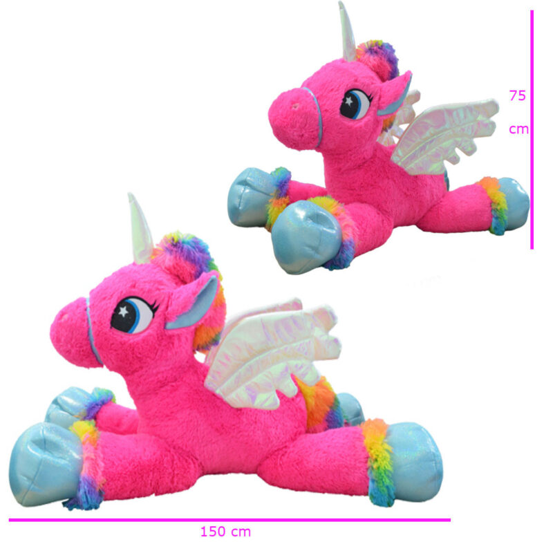 Peluche Unicornio Gigante 150 cm. Único – Olis Place Peluches