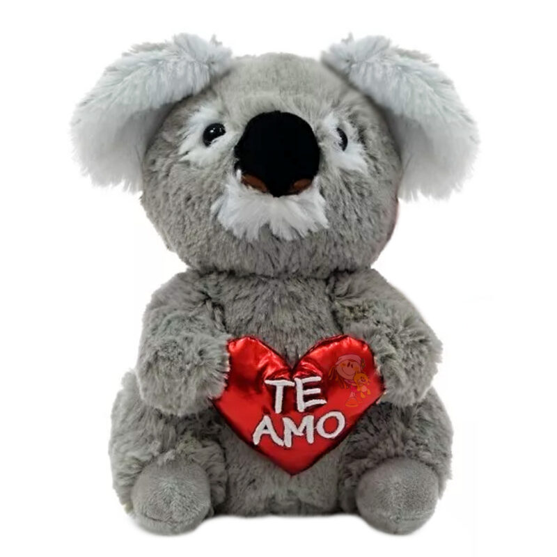 Animales con corazon metalizado de peluche 22 cm - Olis Place Peluches
